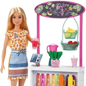 Mattel | Toys | Barbie Smoothie Bar Playset Blonde Fashion Doll Grn75 ...